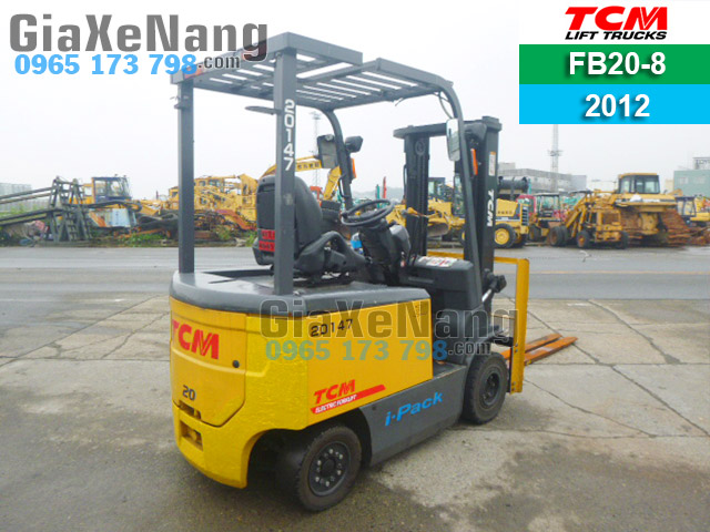 Xe nâng điện 2 tấn TCM FB20-8 - Bình điện xe nâng mới TCM FB20-8 - 48V 700Ah